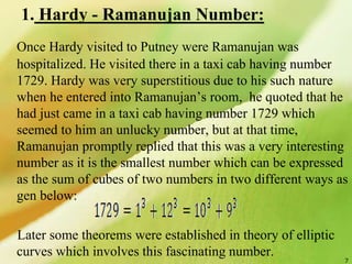 Contributions of Sreenivasa Ramanujan | PPTX