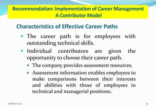 Contributor model for career management of professional workers | PPTX