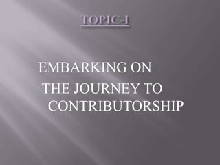 Contributor and non contributor | PPTX