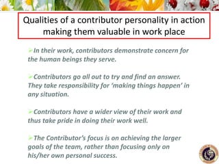 Contributor Personality Development- L. D. College of Engineering | PDF