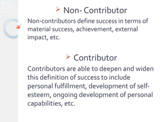 Contributor personality development | PPS