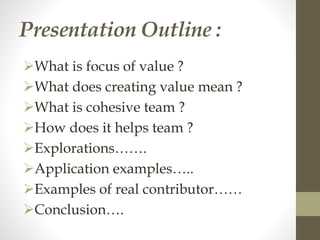 Contributor personality development | PPTX