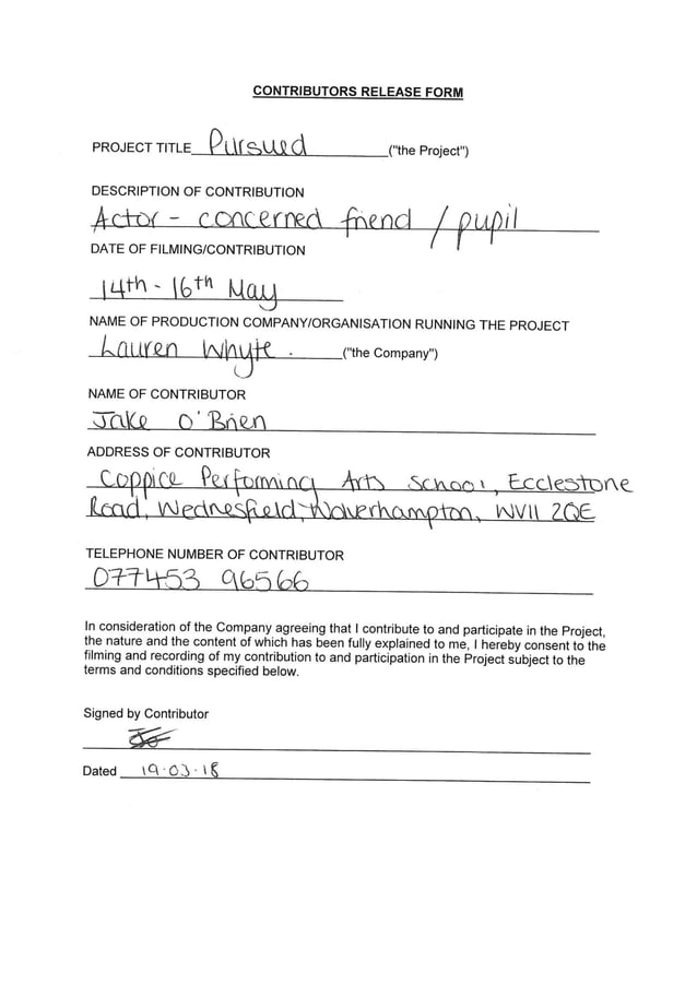 Contributor release form scan | PDF