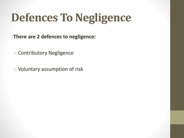 Contributory Negligence (LoT).pptx | Law