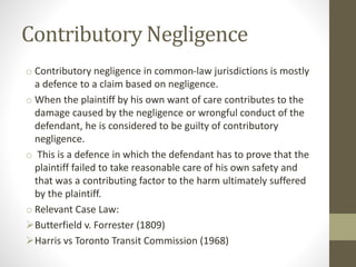 Contributory Negligence (LoT).pptx