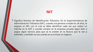 Contribuyente y factura | PPTX