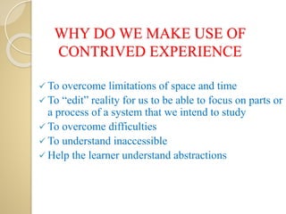 Contrived experiences clarizze edtech | PPTX