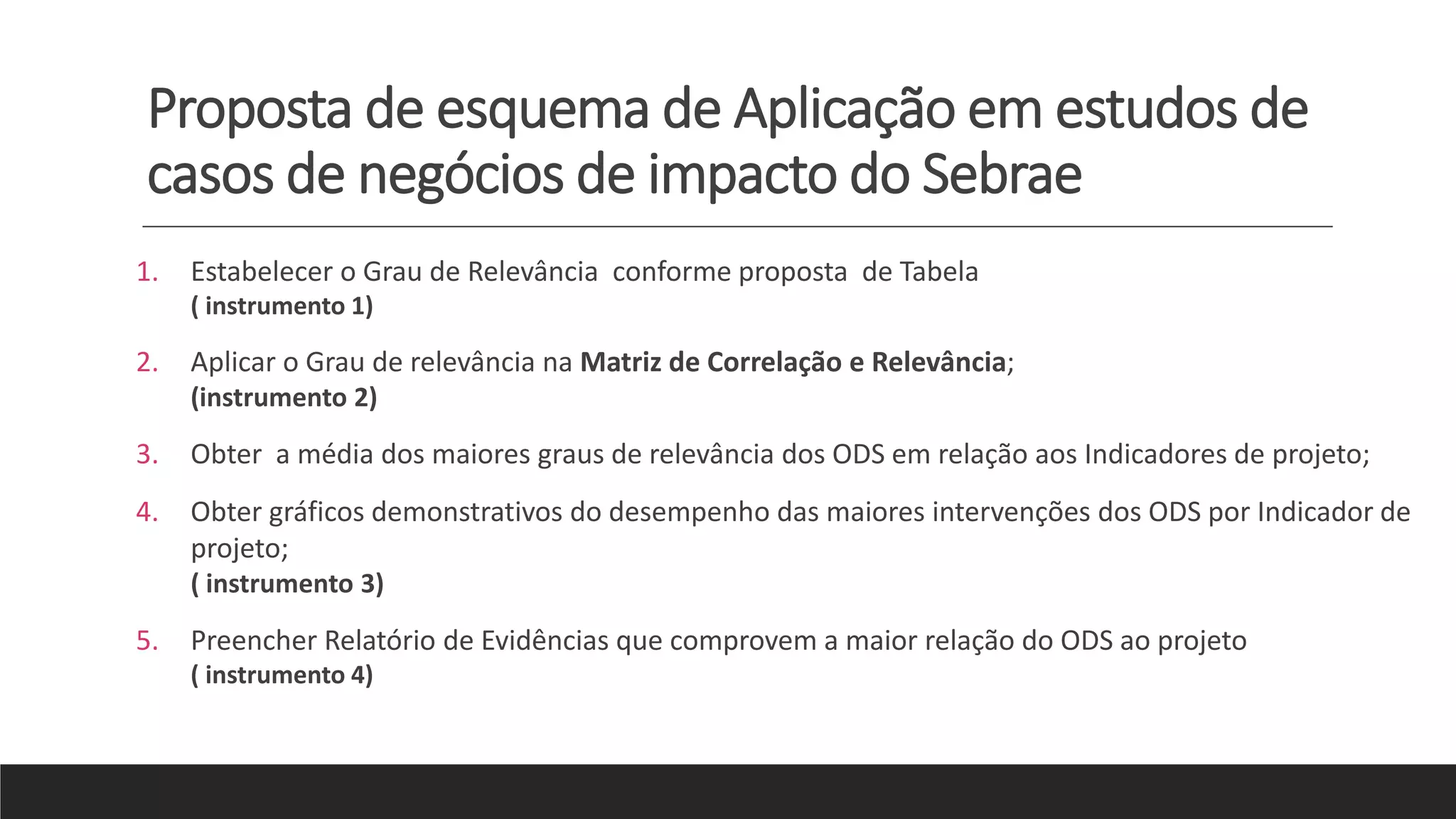 Proposta de um Modelo de Matriz de Correlação e Relevância – ODS e ...