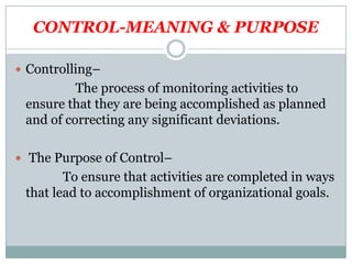 Control, | PPT