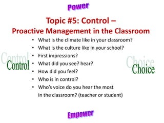 Proactive Classroom Management | PPT