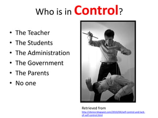 Control - Proactive Management in the Classroom | PPT