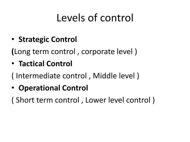 Control process | PPT