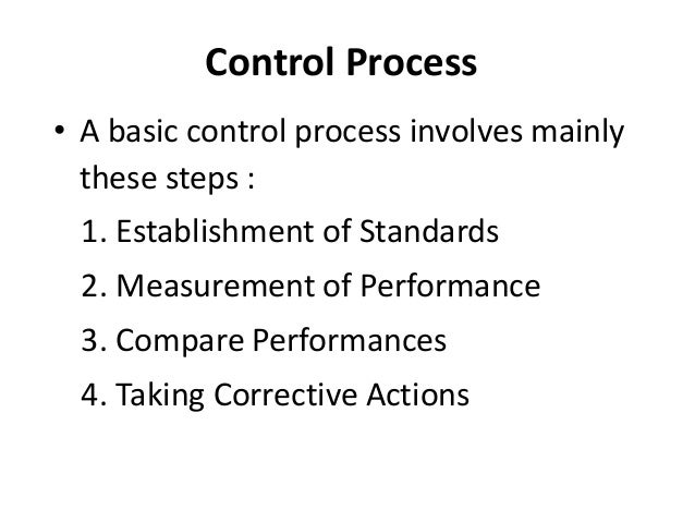 Control process