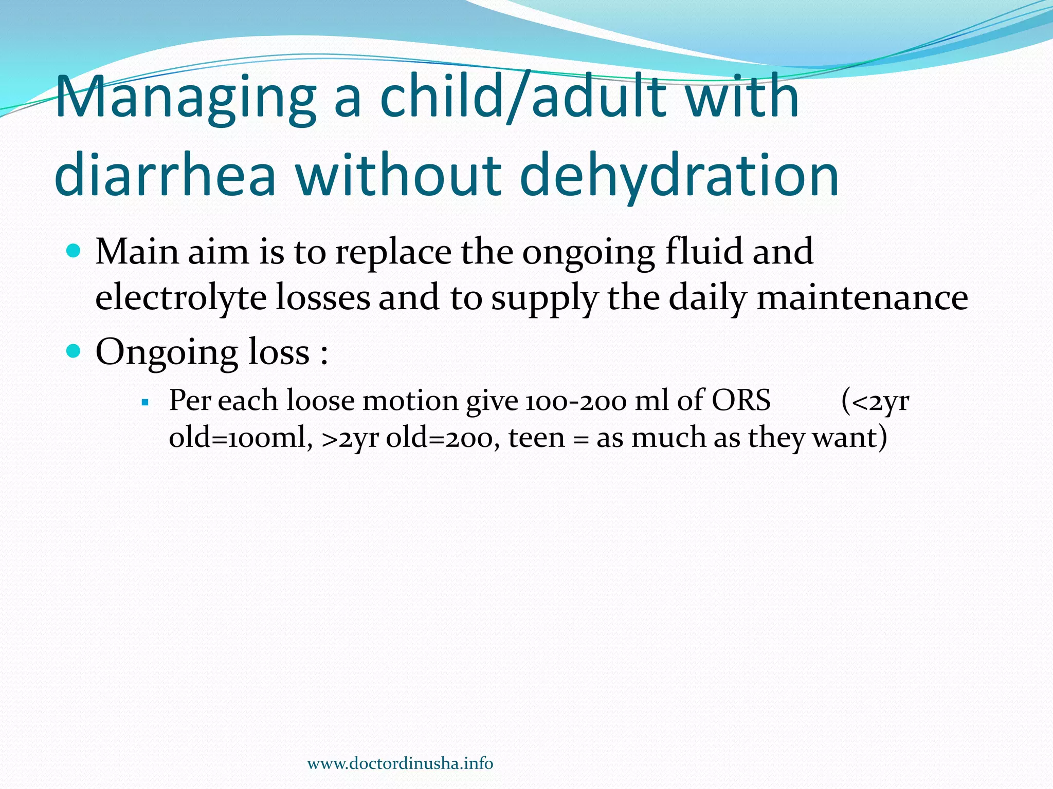 Control of diarrheal diseases | PPTX