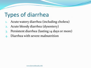 Control of diarrheal diseases | PPTX