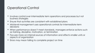 Control Strategies in Management sector | PPT