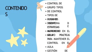 Control-de-grupo nivel preescolar. presentación | PPTX