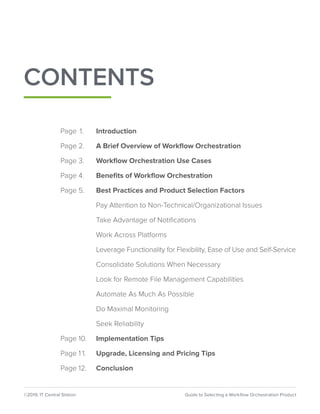 Control-M - Guide to Selecting a Workflow Orchestration Product | PDF