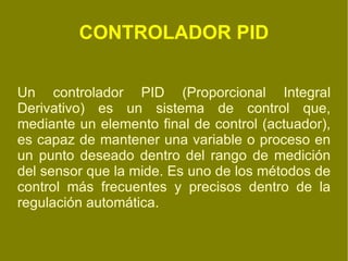 Estructura del Control PID | ODP