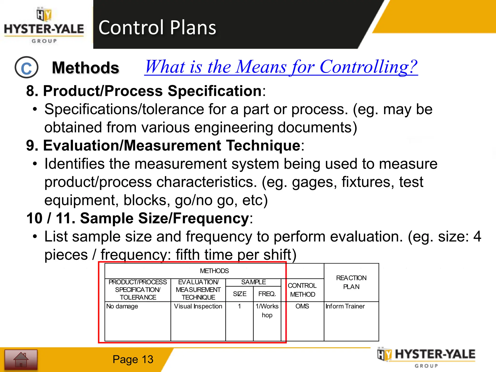 Control-Plan-Training.pptx for the Automotive standard AIAG | PPTX
