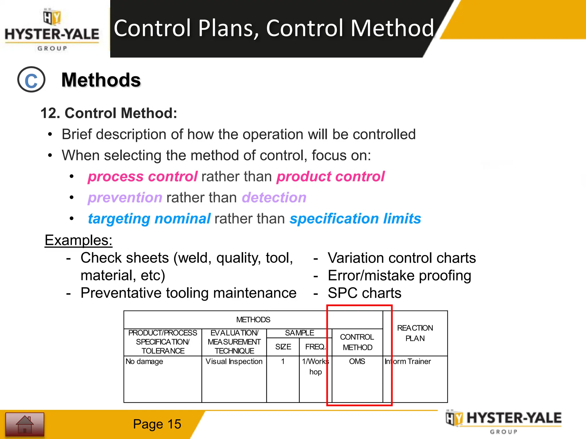 Control-Plan-Training.pptx for the Automotive standard AIAG | PPTX