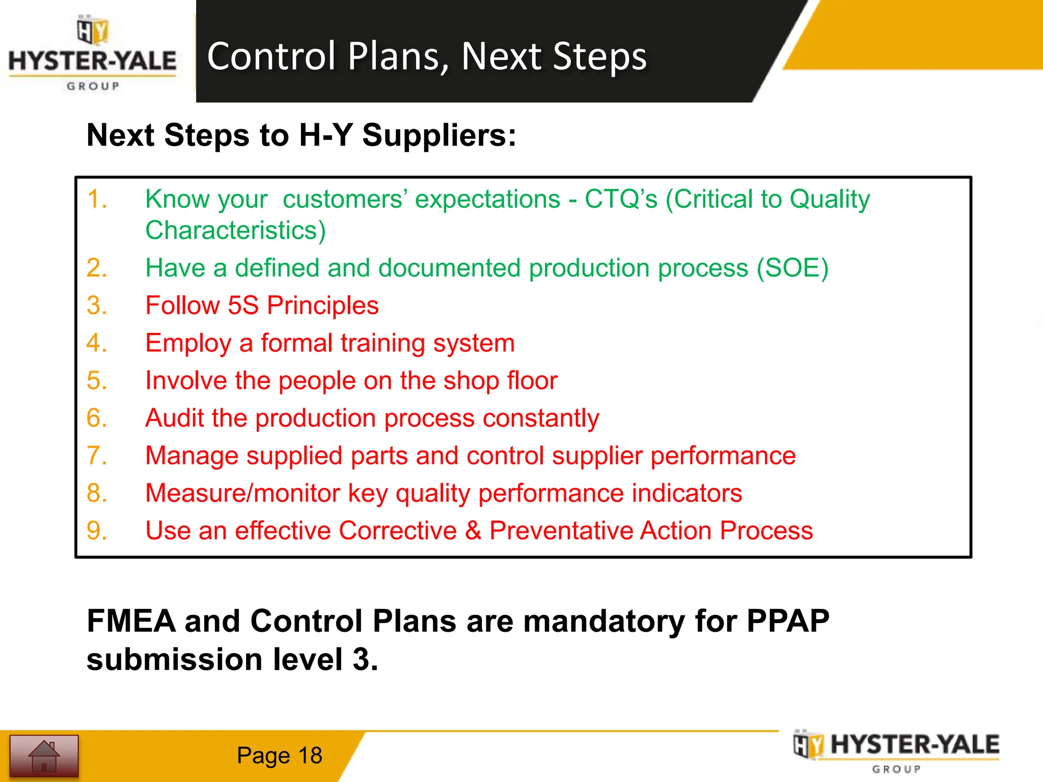 Control-Plan-Training.pptx for the Automotive standard AIAG | PPTX