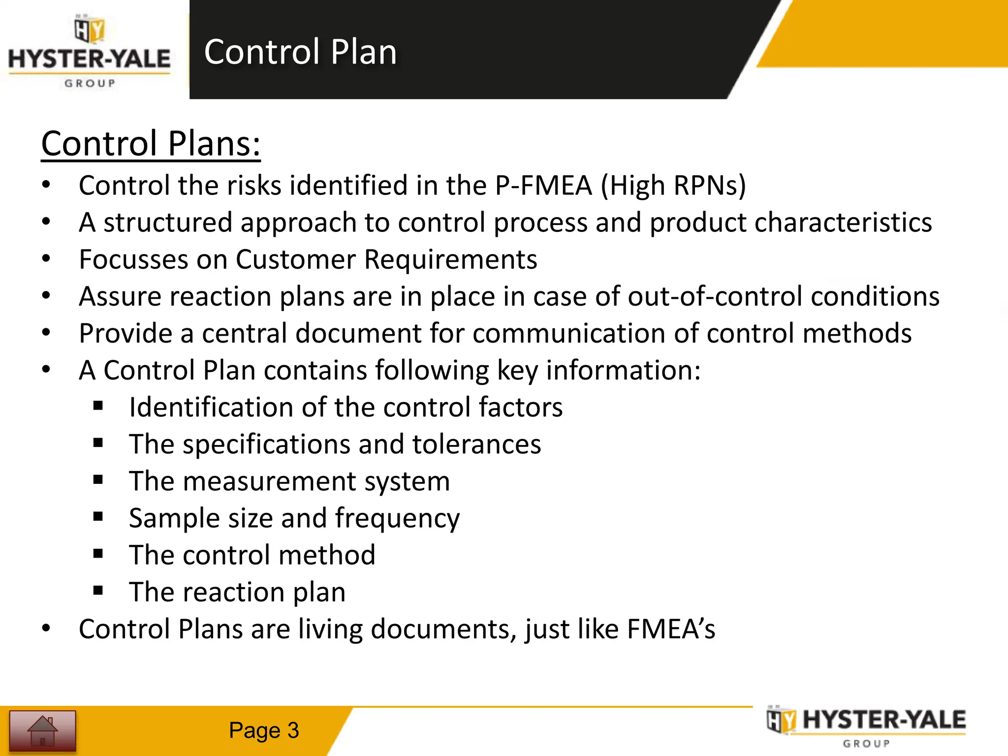 Control-Plan-Training.pptx for the Automotive standard AIAG | PPTX