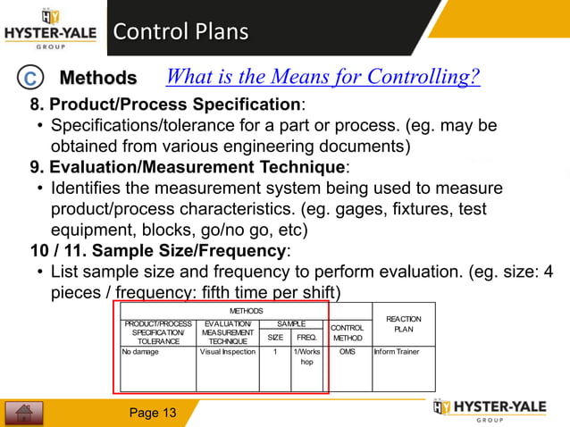 Control-Plan-Training.pptx for the Automotive standard AIAG | PPTX