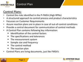 Control-Plan-Training.pptx for the Automotive standard AIAG | PPTX