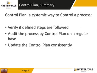 Control-Plan-Training.pptx for the Automotive standard AIAG | PPTX
