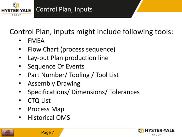 Control-Plan-Training.pptx for the Automotive standard AIAG | PPTX