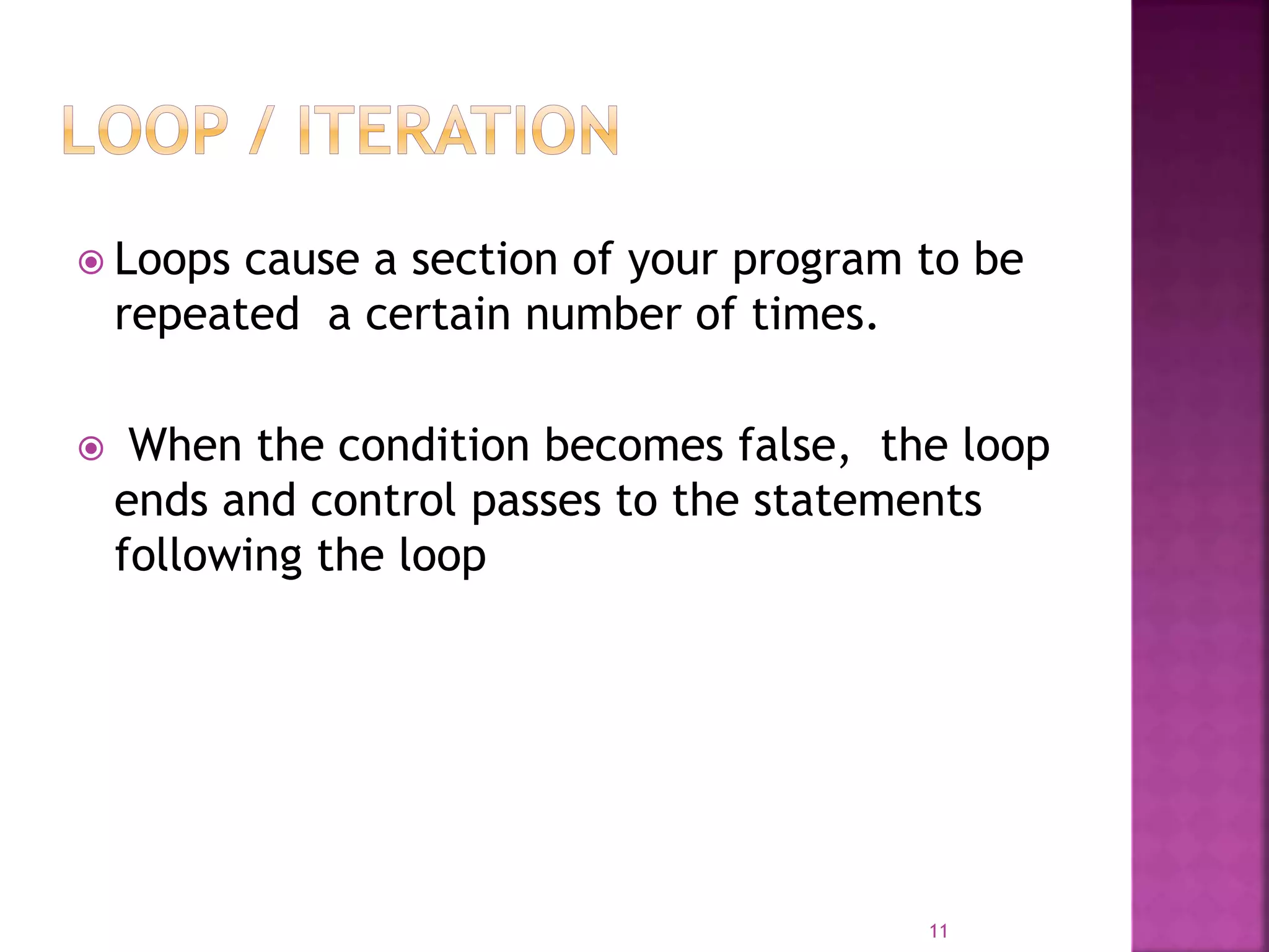 Control statement | PPTX