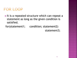 Control statement | PPTX