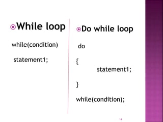 Control statement | PPTX