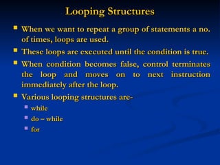 control-statements detailed presentation | PPT