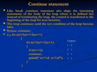 control-statements detailed presentation | PPT