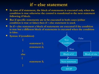 control-statements detailed presentation | PPT