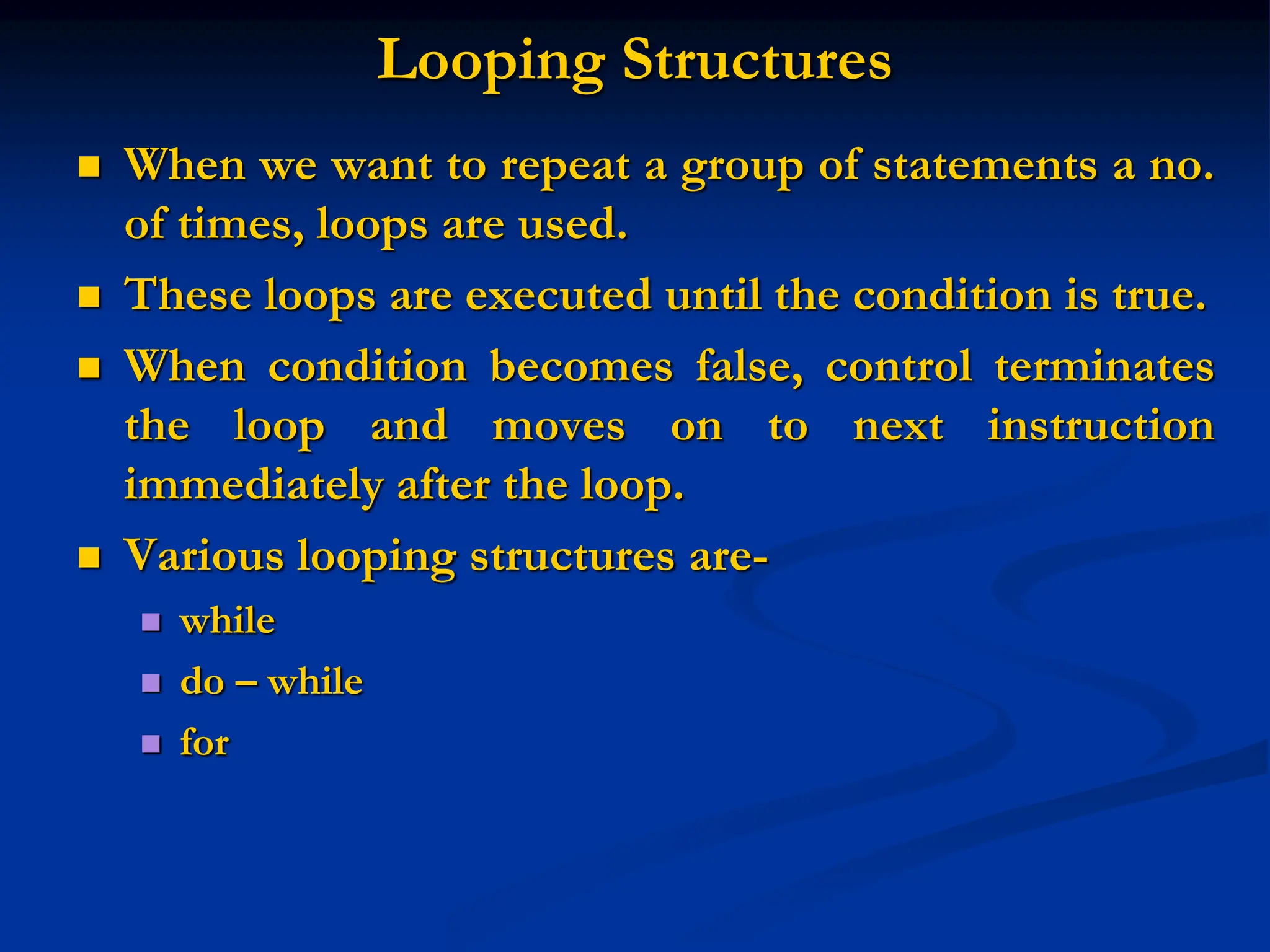 Control Statements Control Statements Control Statement Ppt