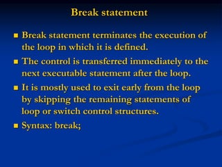 control-statements, control-statements, control statement | PPT