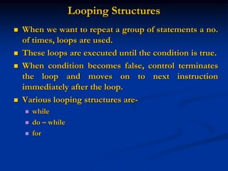 control-statements, control-statements, control statement | PPT