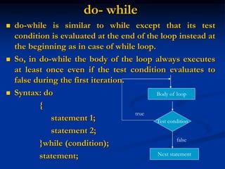 control-statements, control-statements, control statement | PPT