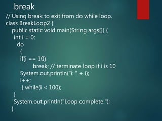 Control statements | PPT