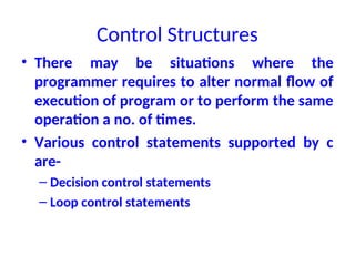 control-statements....ppt - definition | PPT | Programming Languages | Computing