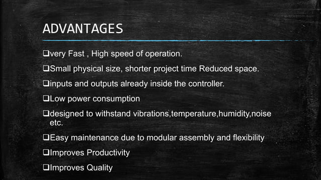 Programmable Logic Controller(PLC) | PPTX