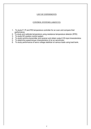 Control system-lab | PDF
