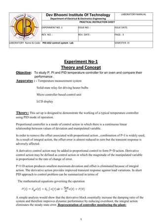 Control system-lab | PDF