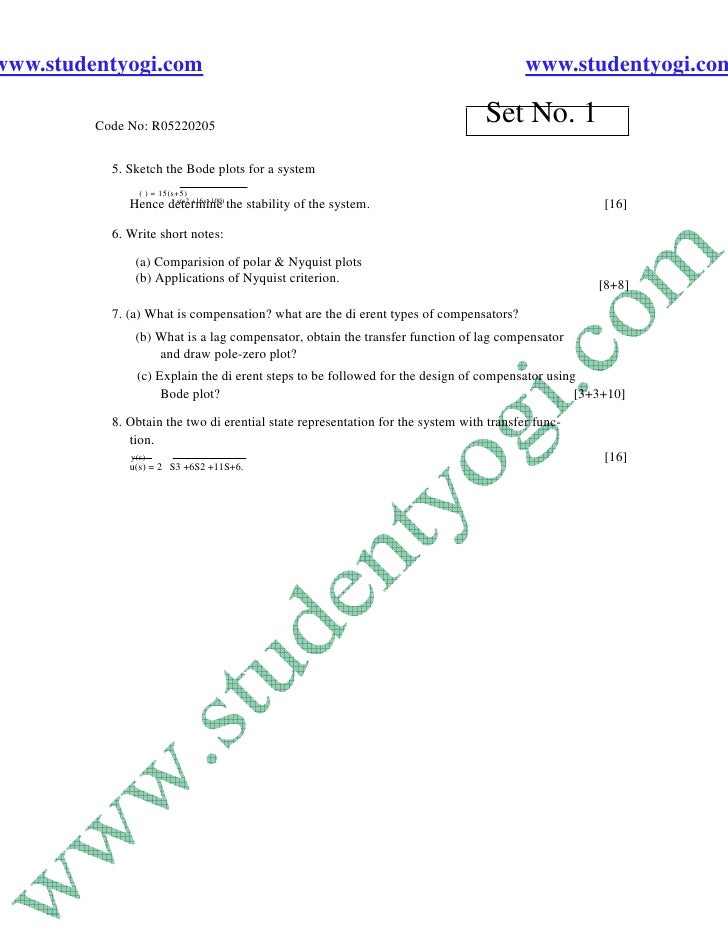 C O N T R O L S Y S T E M S J N T U M O D E L P A P E R{Www