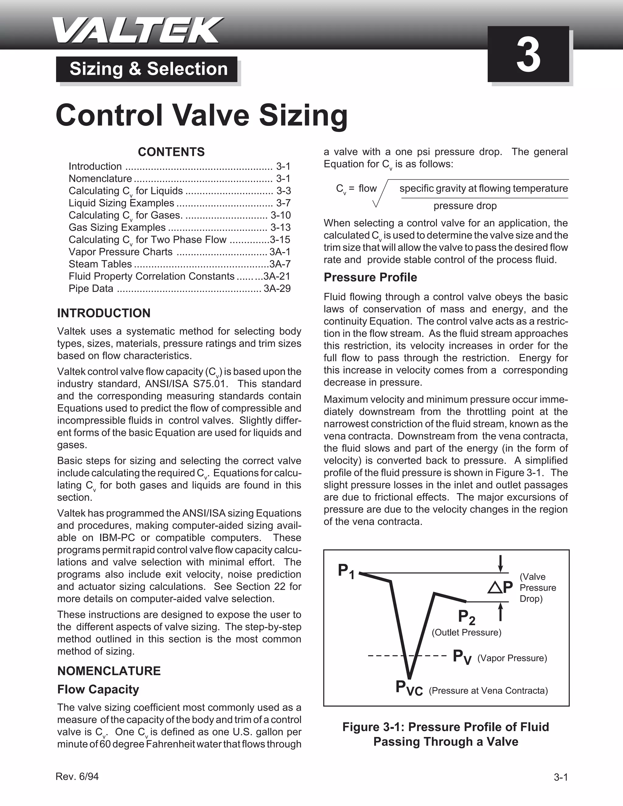 Control valve-sizing | PDF