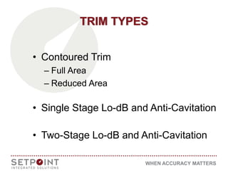 Presentation on Introduction to control valve types | PPT