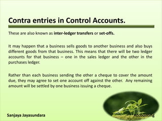 Control accounts | PPTX